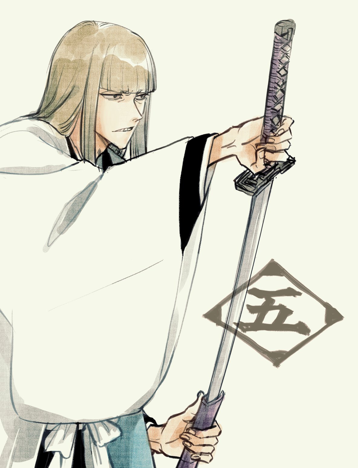 Safebooru - 1boy ai (ai1470) bleach brown eyes haori highres hirako ...