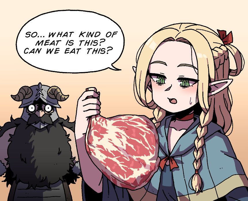 Safebooru - 1boy 1girl armor beard beard over mouth blonde hair blue ...