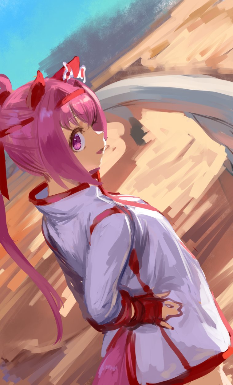 Safebooru - 1girl animal ears bow breasts commentary request ear bow ...