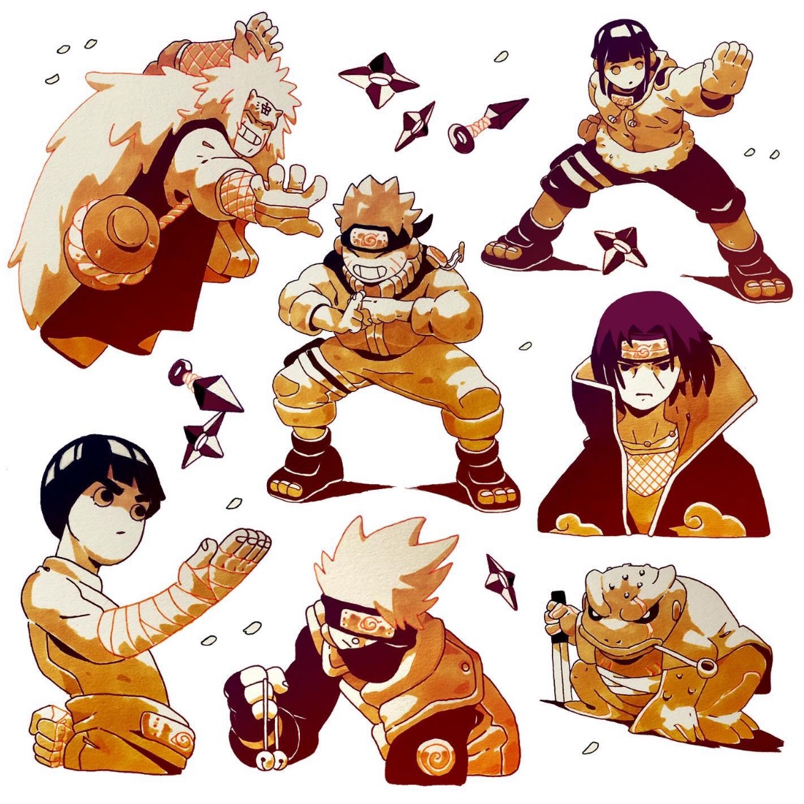 Safebooru - 1girl 1other 5boys akatsuki uniform arm behind back ...