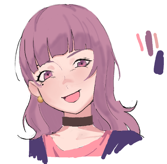 Safebooru - 1girl :d amelia (pathways) artist request black choker ...