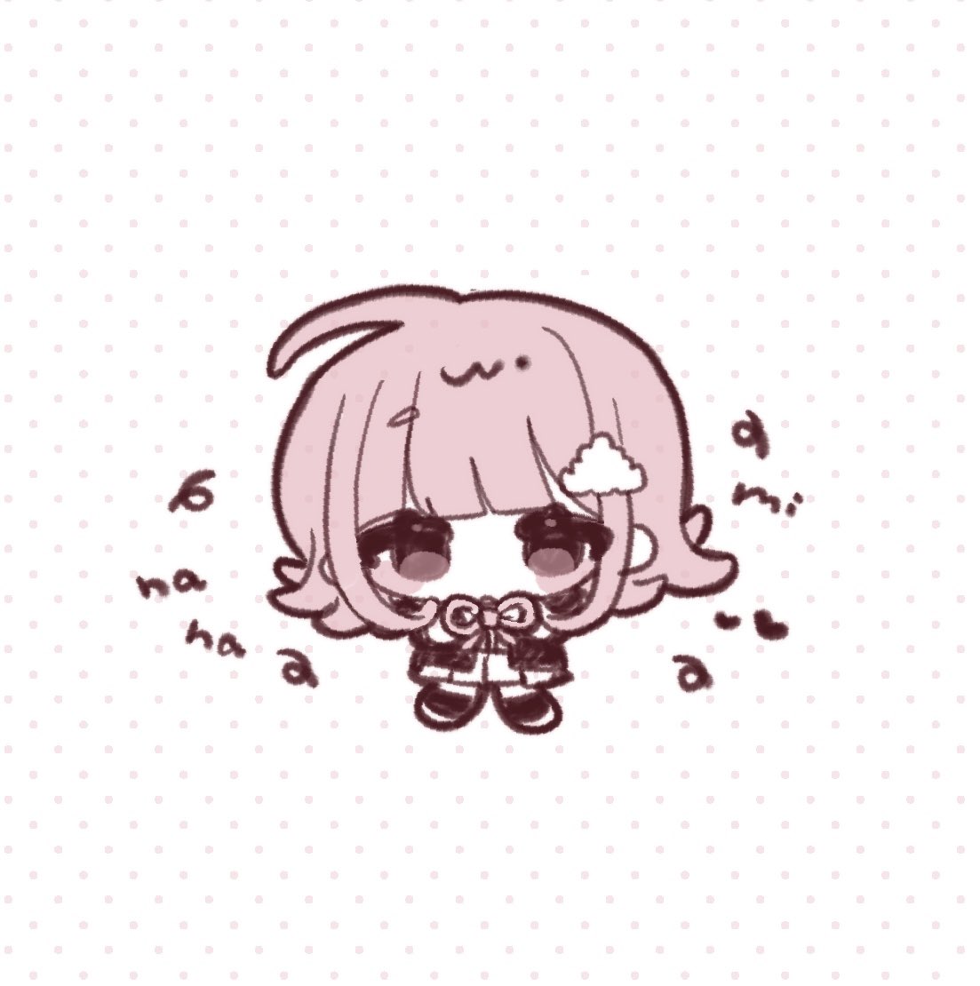 Safebooru - 1girl ameko53133 brown hair chibi danganronpa (series ...