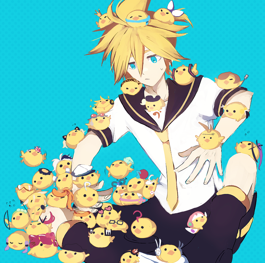 Safebooru - 1boy akikoloid-chan animalization anon (vocaloid) aoki ...