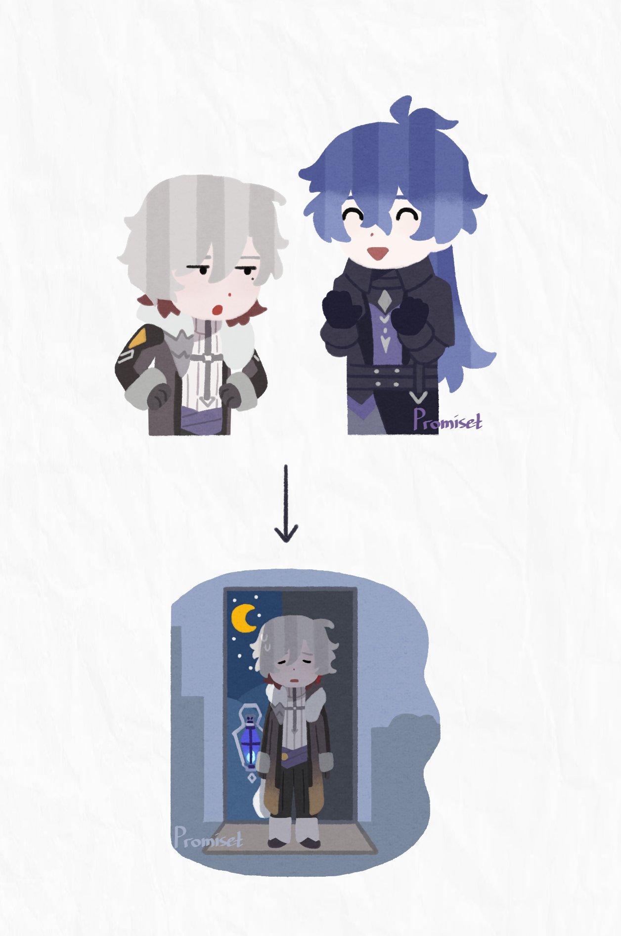 Safebooru - angry boss with happy family irasutoyas (meme) black coat ...