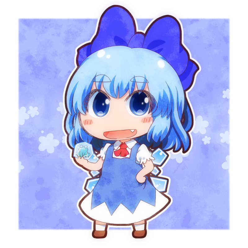 Safebooru - 1girl ascot blue bow blue dress blue eyes blue hair blush ...