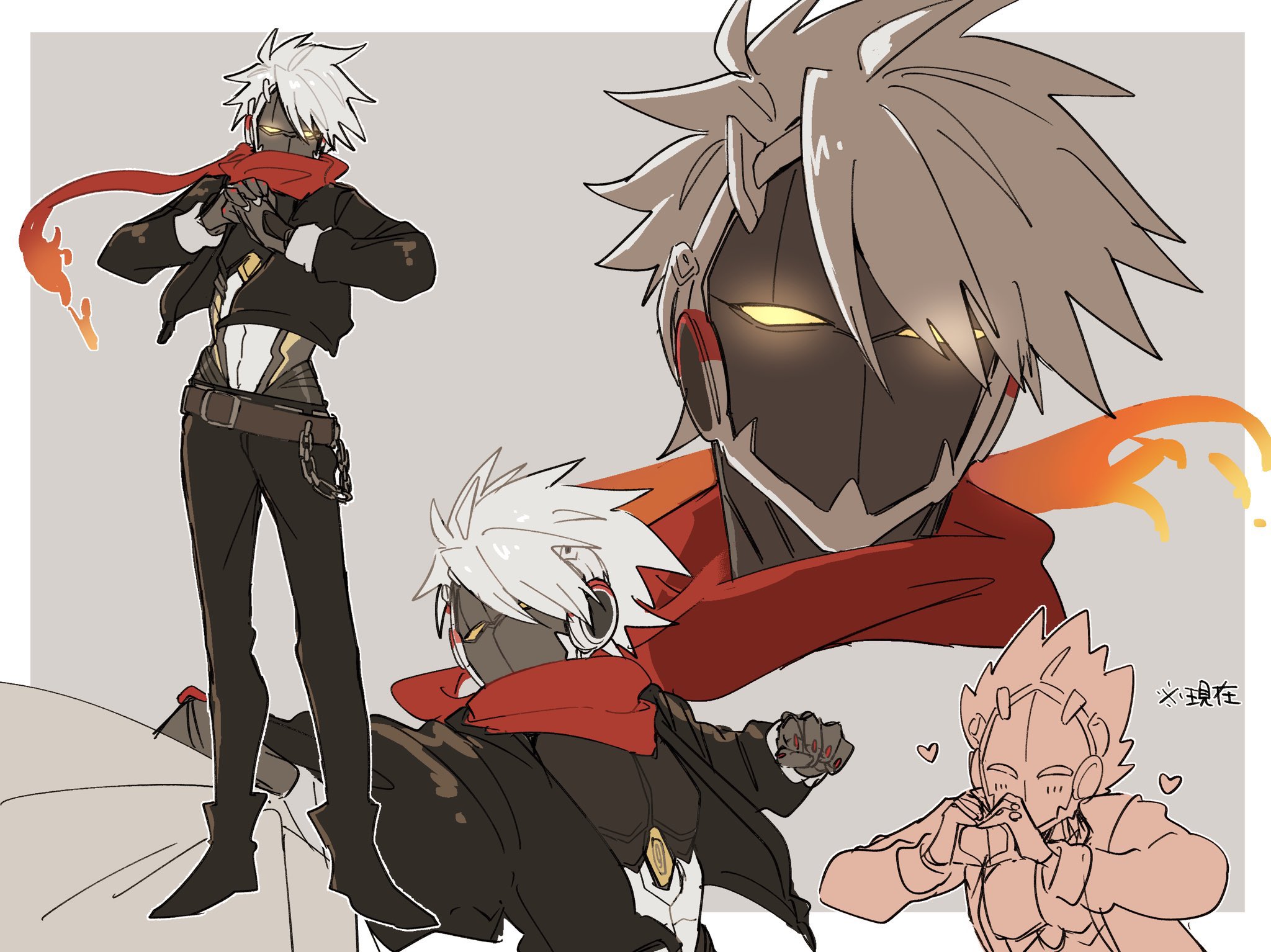 Safebooru - 1boy 461 aki alternate hairstyle billy kid black jacket ...