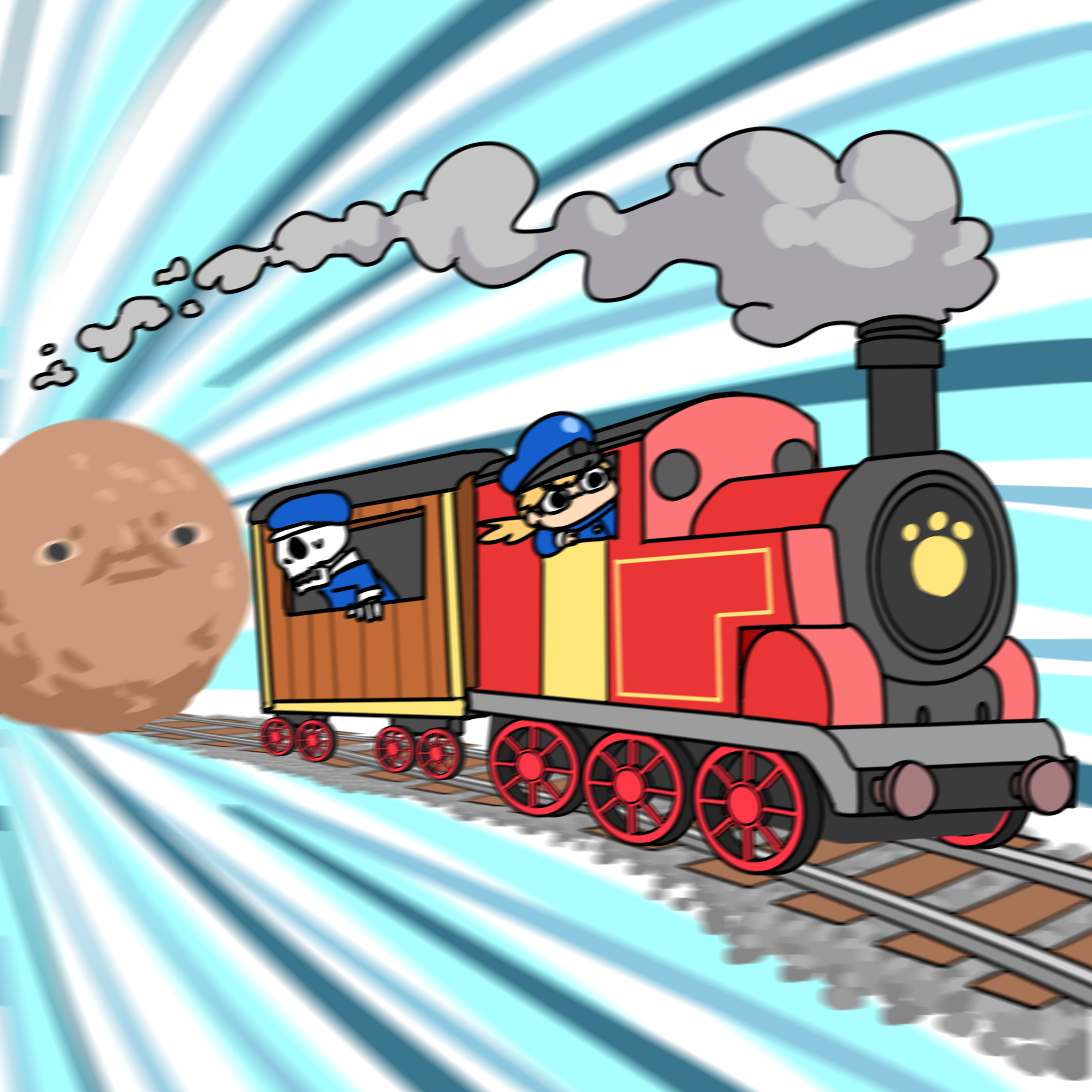 Safebooru - :3 abstract afei (sfma3248) animal ears black eyes blonde ...