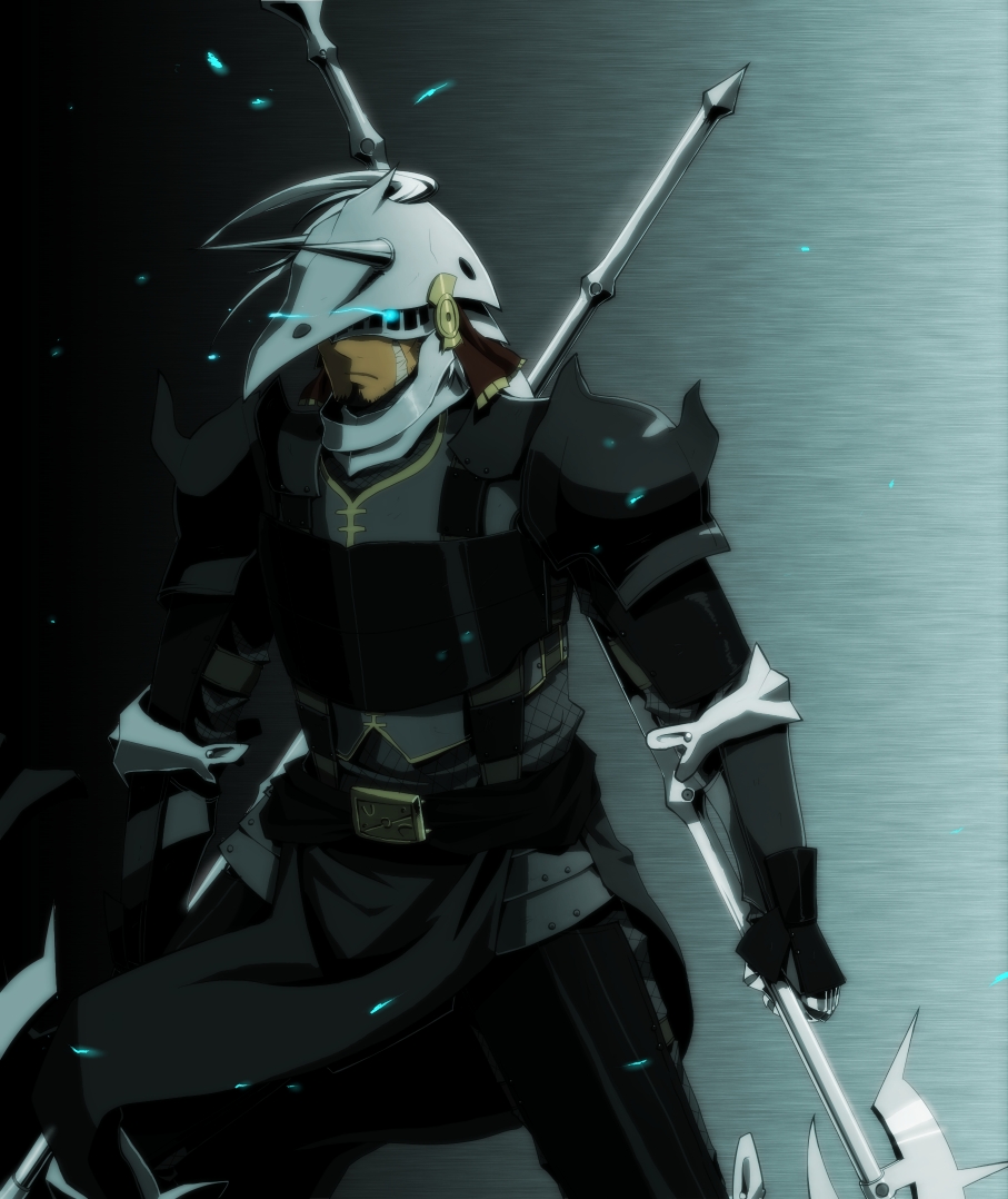 Safebooru - 1boy aggron arm armor arm guards armor armored gloves axe ...