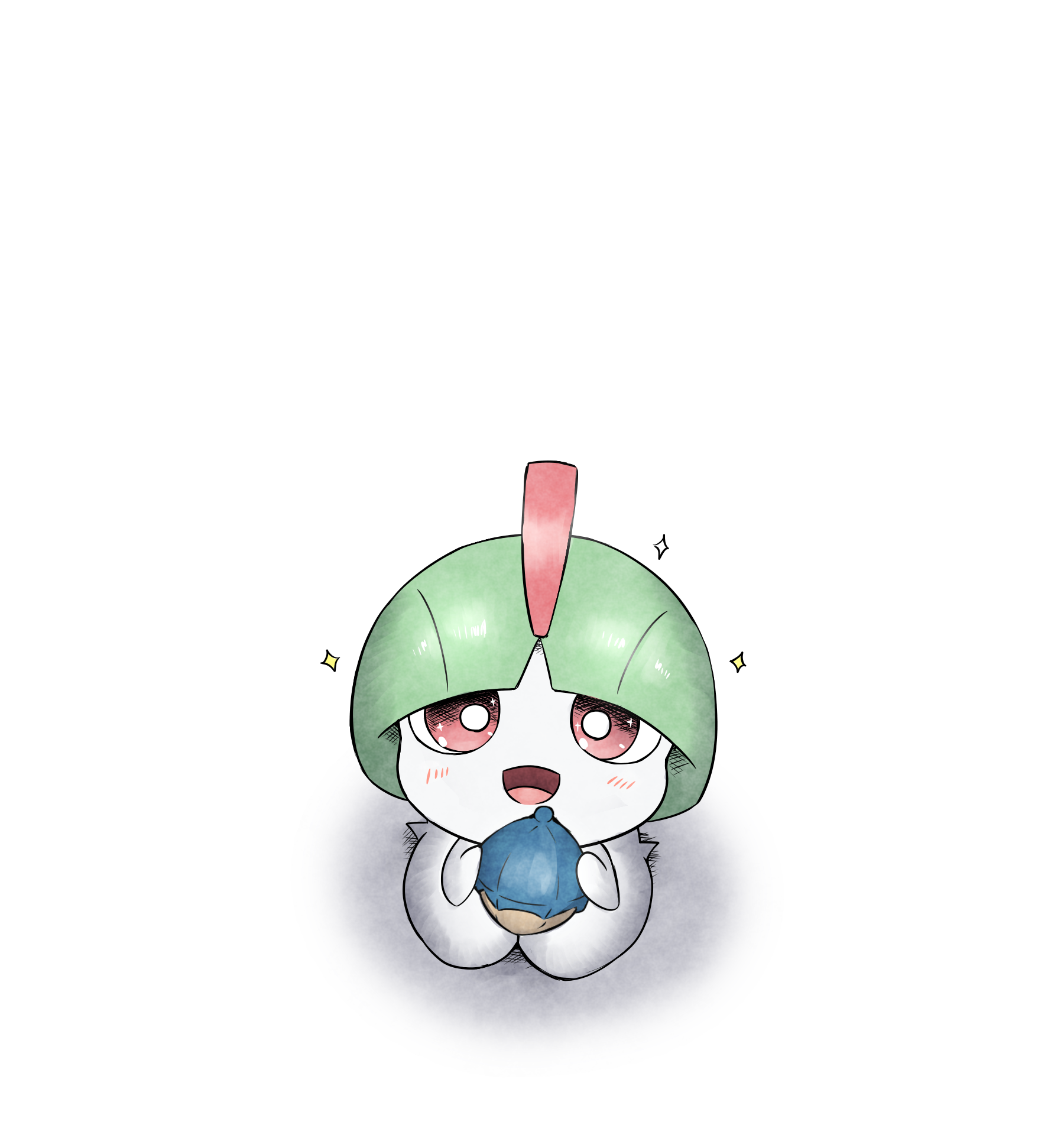 Safebooru - :d berry (pokemon) blush bright pupils chesto berry ...