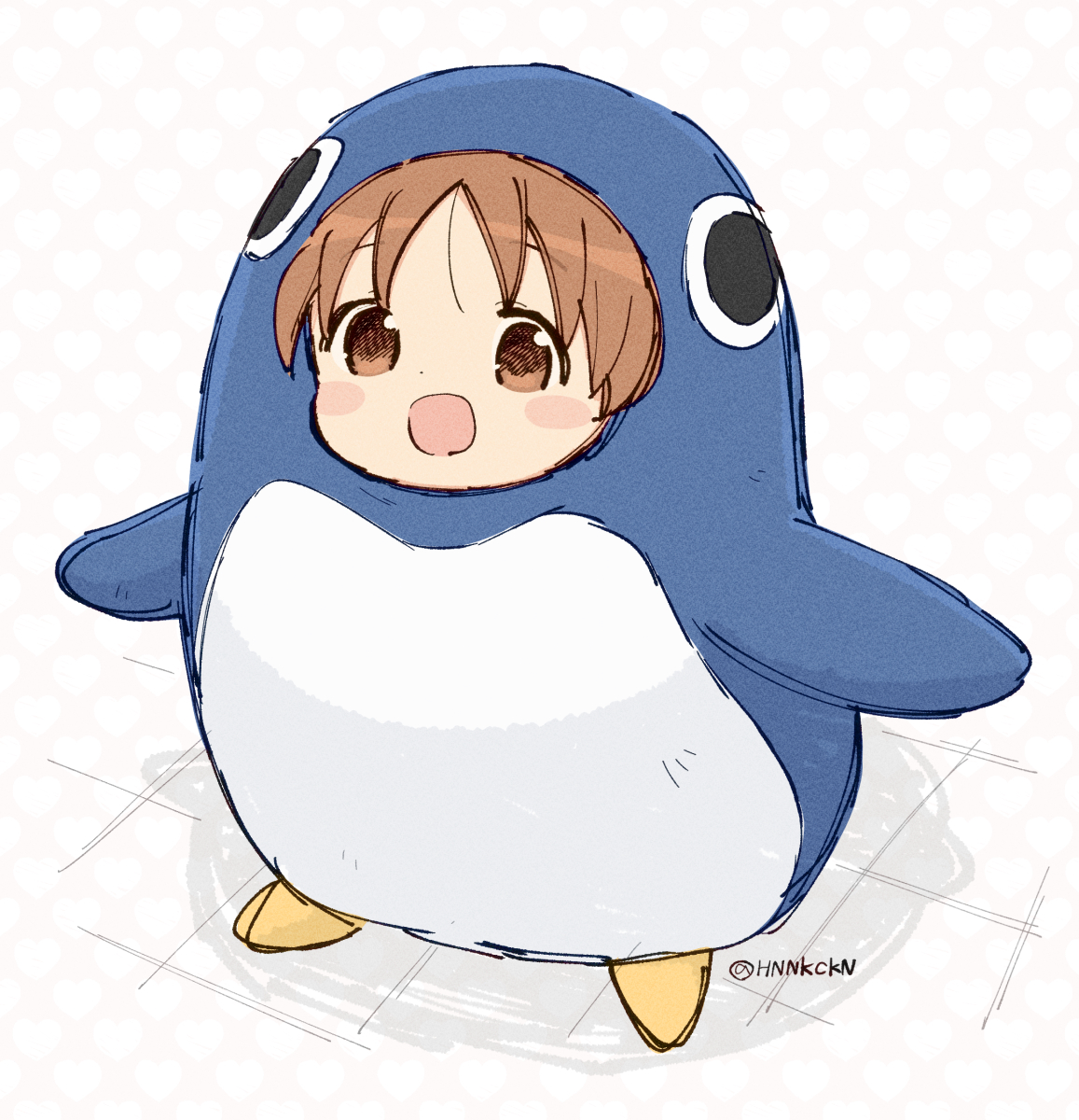 Safebooru - :d animal costume artist name azumanga daioh blush blush ...