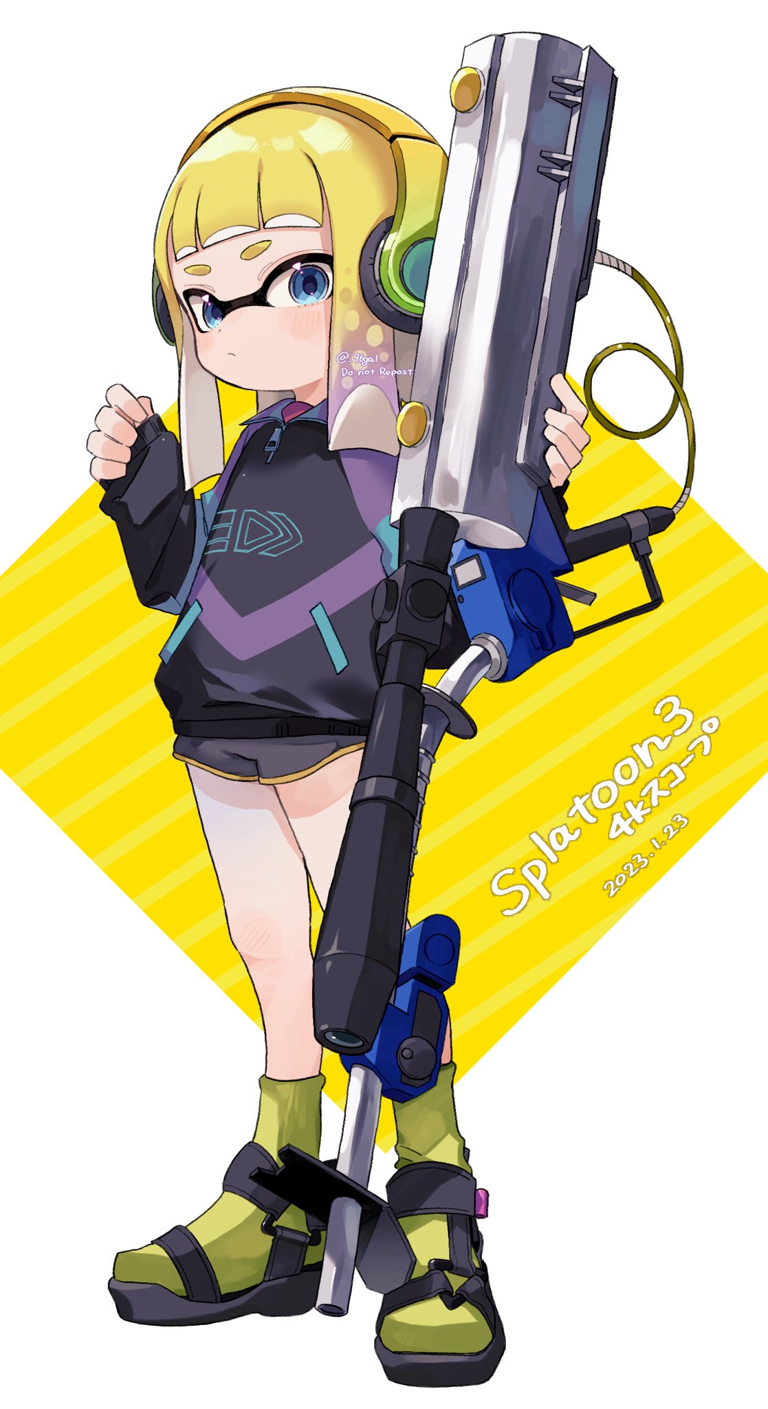 Safebooru - 1girl ankle socks artist name bangs black footwear black ...