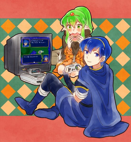 Safebooru - 1boy 1girl blue eyes blue hair couple fire emblem fire ...