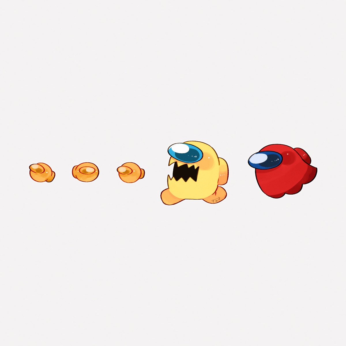 Safebooru - among us chasing commentary request dots full body ghost ...