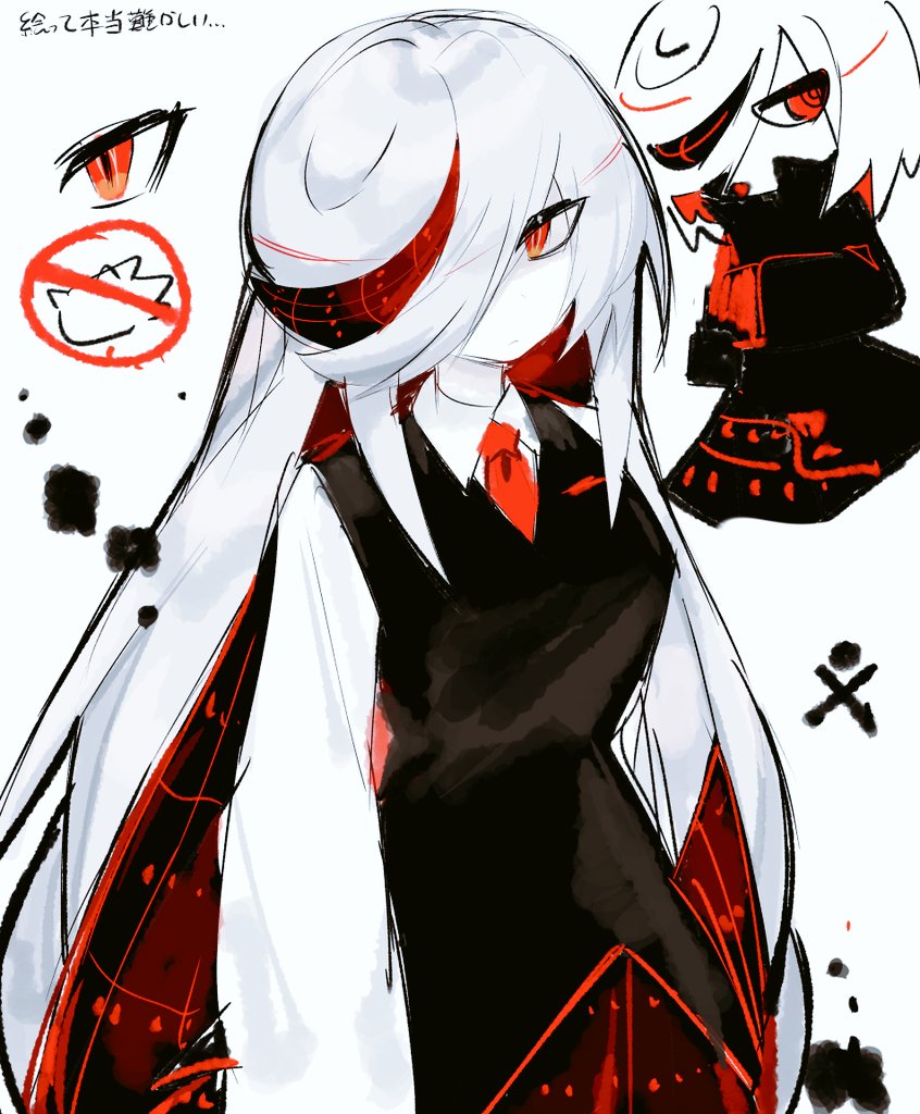 Safebooru - 1girl alternate hair length alternate hairstyle breasts chibi collared shirt hair ...