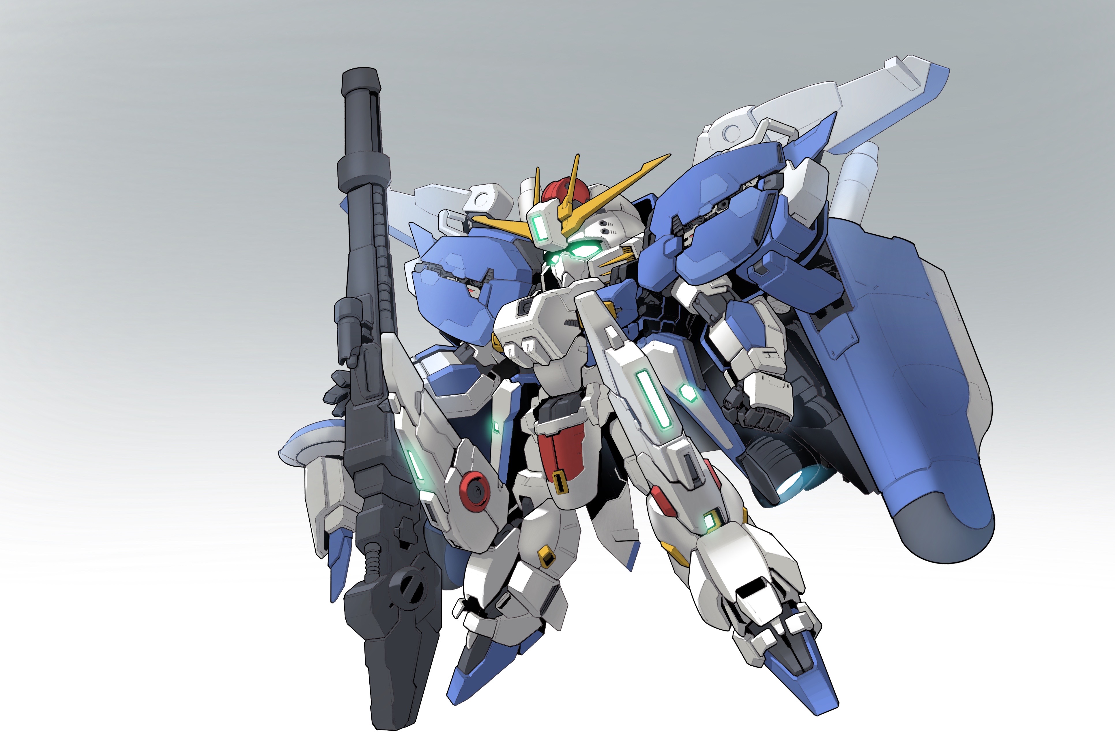 Safebooru - absurdres beam rifle chibi clenched hand energy gun ex-s ...