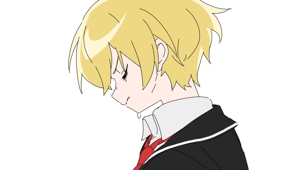 Safebooru - 1boy black jacket blonde hair closed eyes collared shirt ...