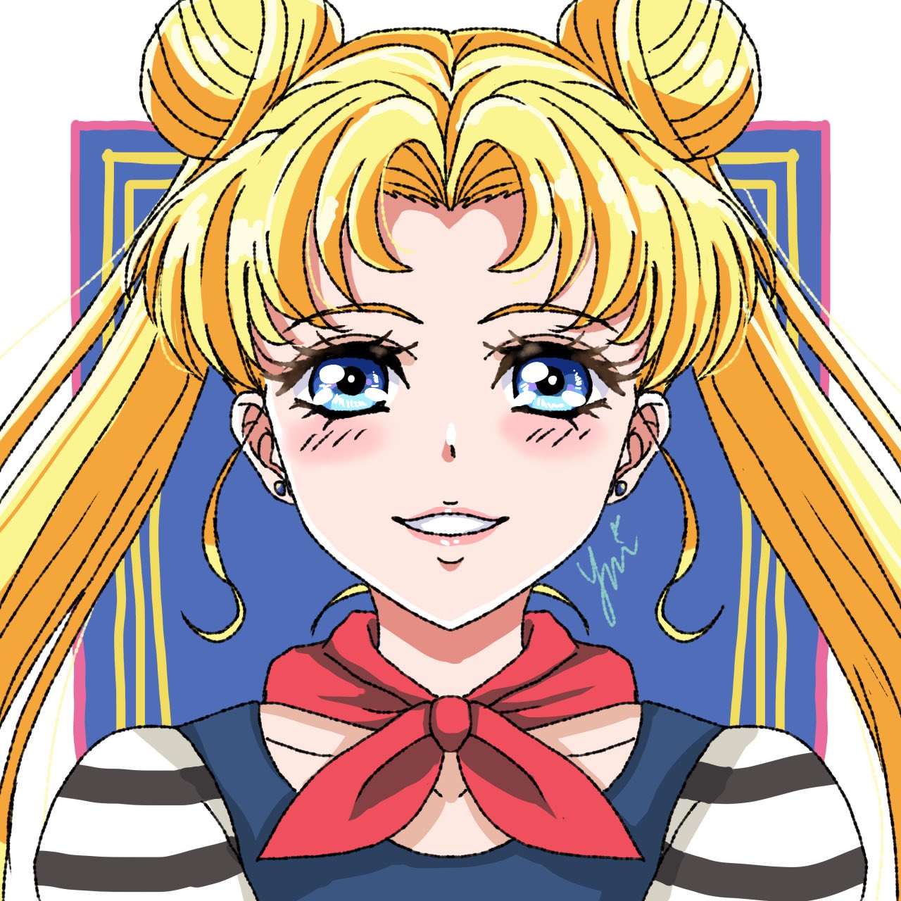 Safebooru - bishoujo senshi sailor moon blonde hair blue eyes double bun earrings hair bun ...