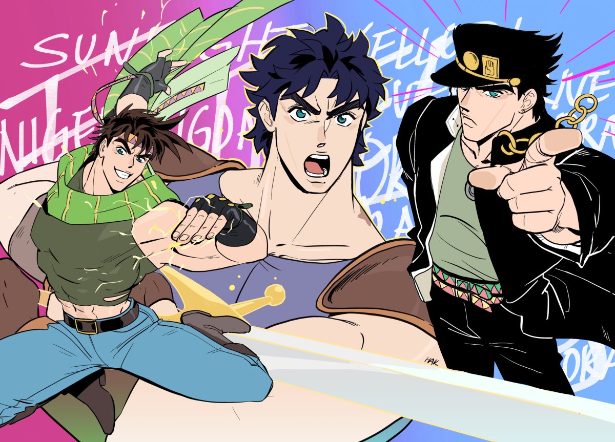 Safebooru - 3boys abs armor battle tendency black hair blue eyes blue ...