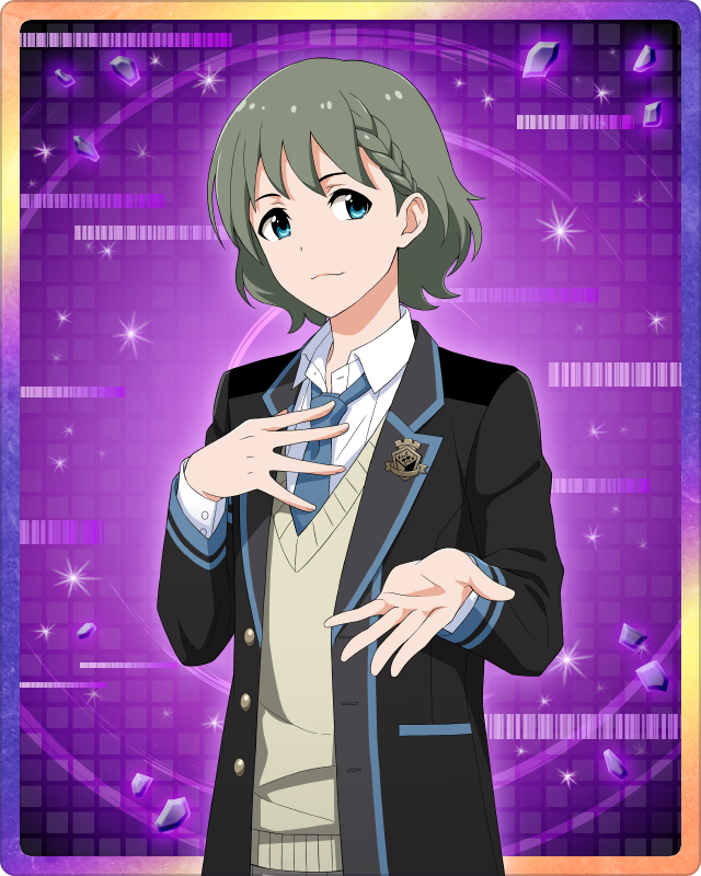 Safebooru - 1boy blue eyes braid collared shirt idolmaster idolmaster ...