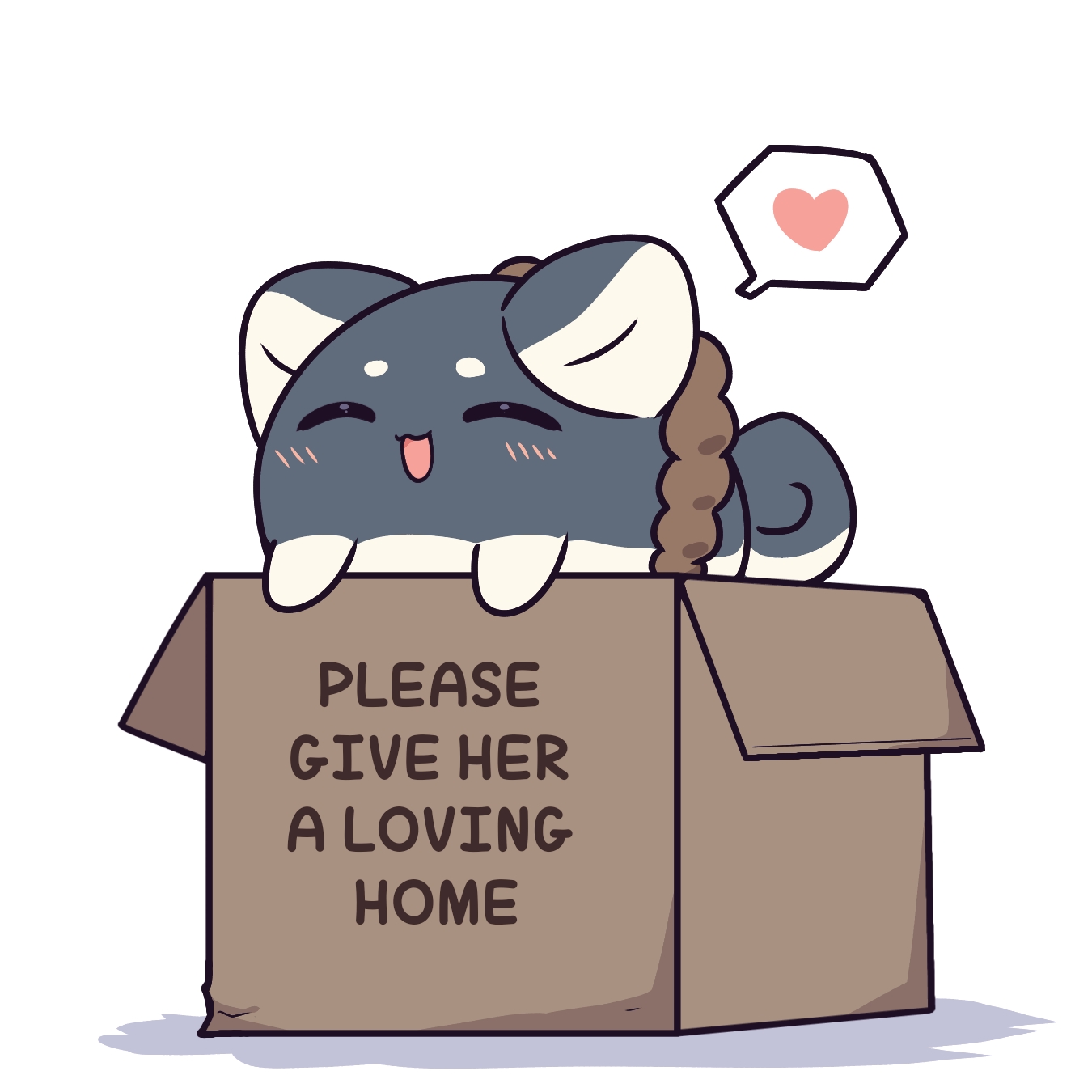 Safebooru - 1girl :d animalization arknights blush box cardboard box ...