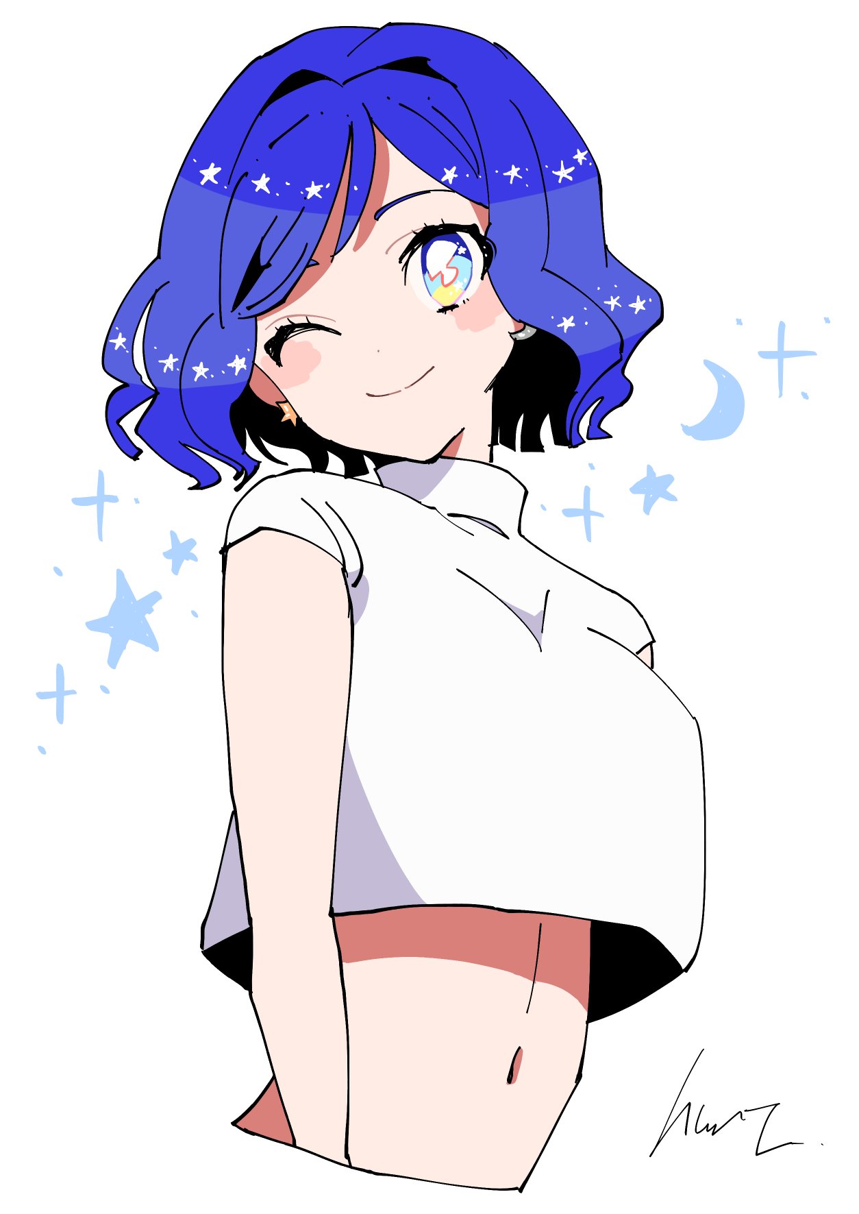 Safebooru 1girl Aged Up Aikatsu Aikatsu Series Blue Eyes Blue 9780