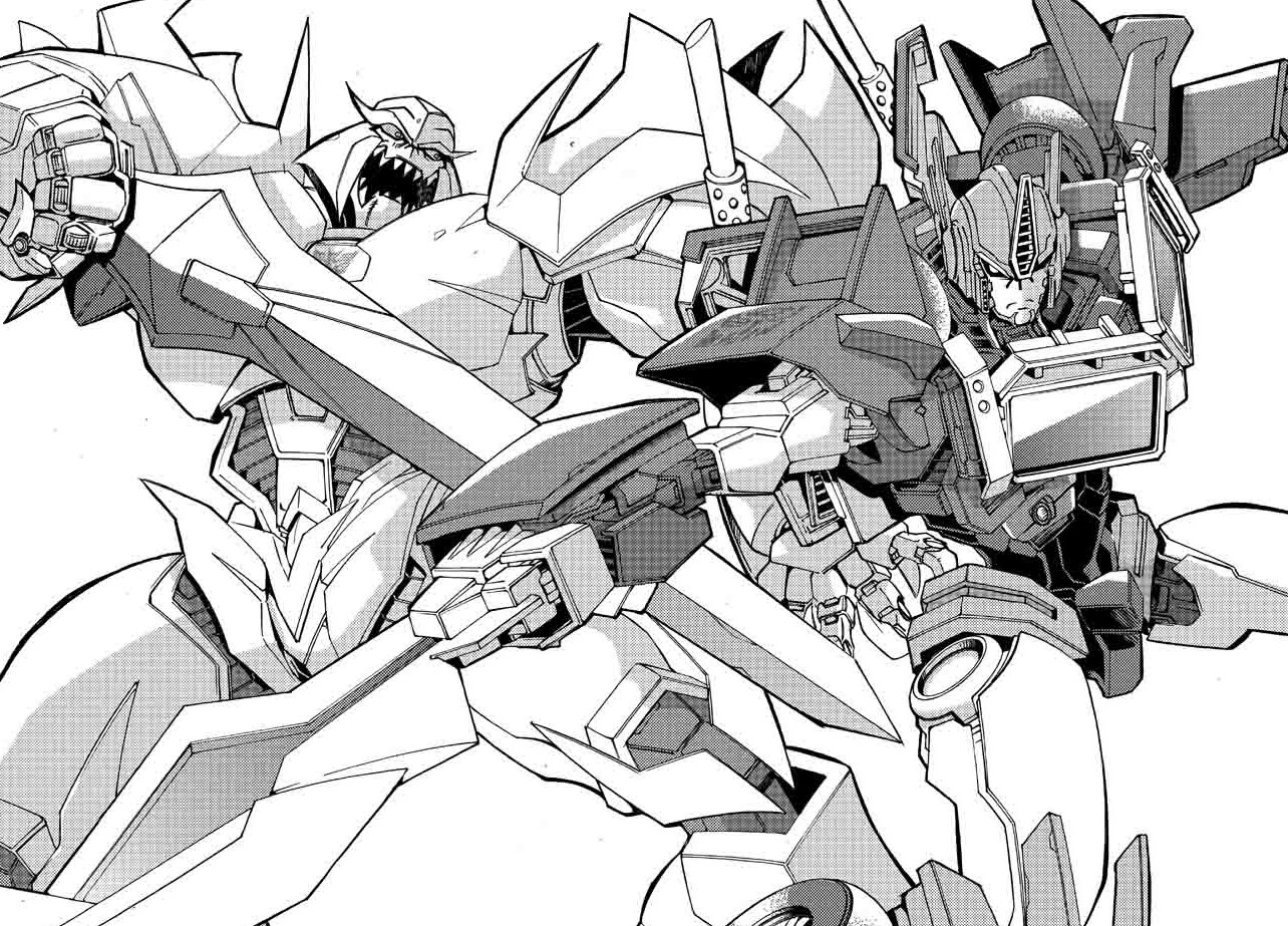 Safebooru - autobot decepticon frown greyscale head tilt mecha megatron ...