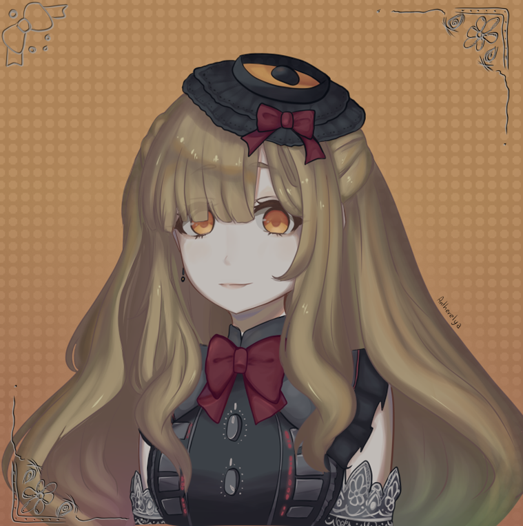 Safebooru - 1girl antherelya black dress blonde hair blush drawing dress gothic lolita lolita ...