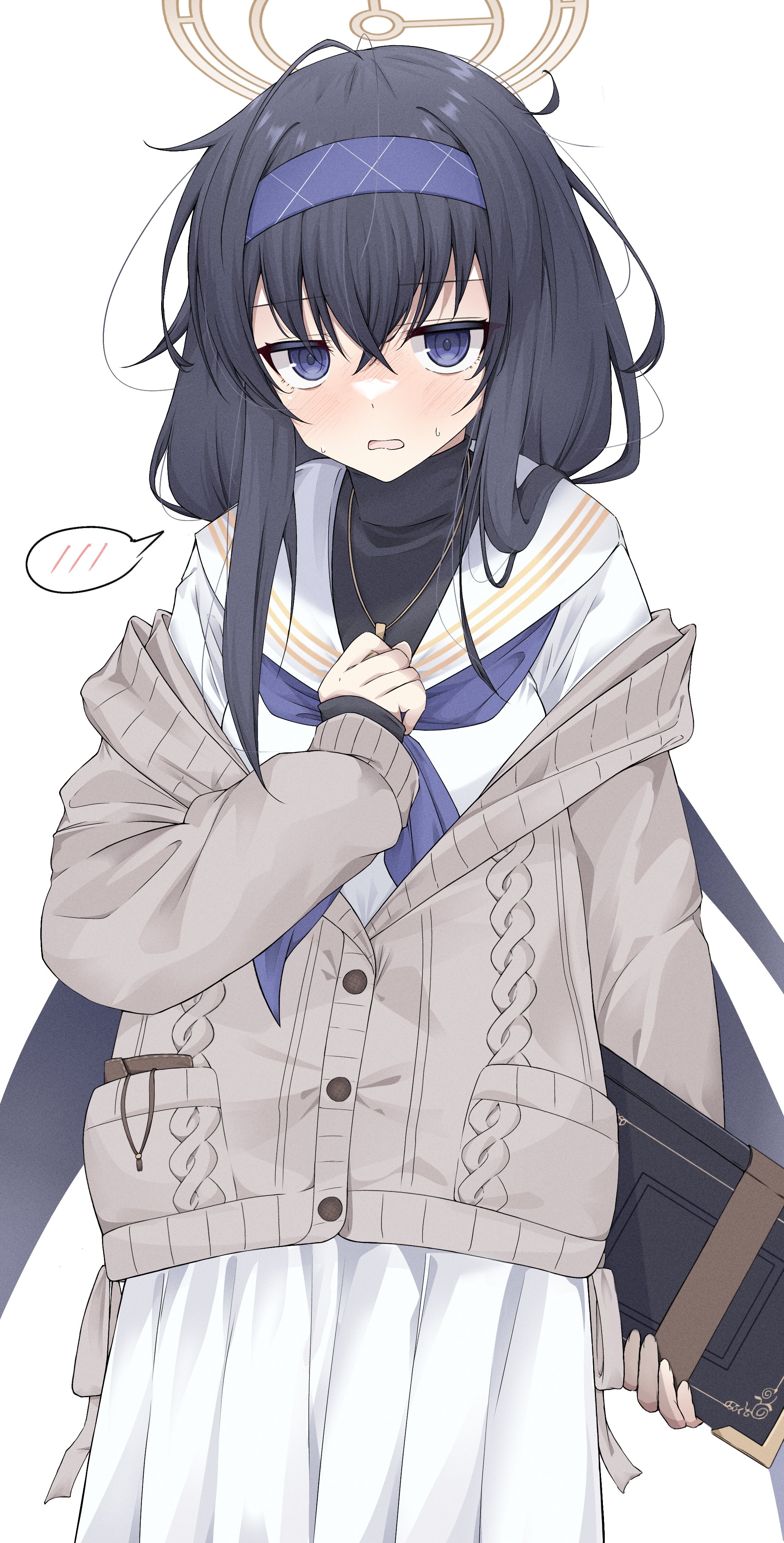 Safebooru - 1girl absurdres black hair blue archive halo highres long hair looking at viewer ...
