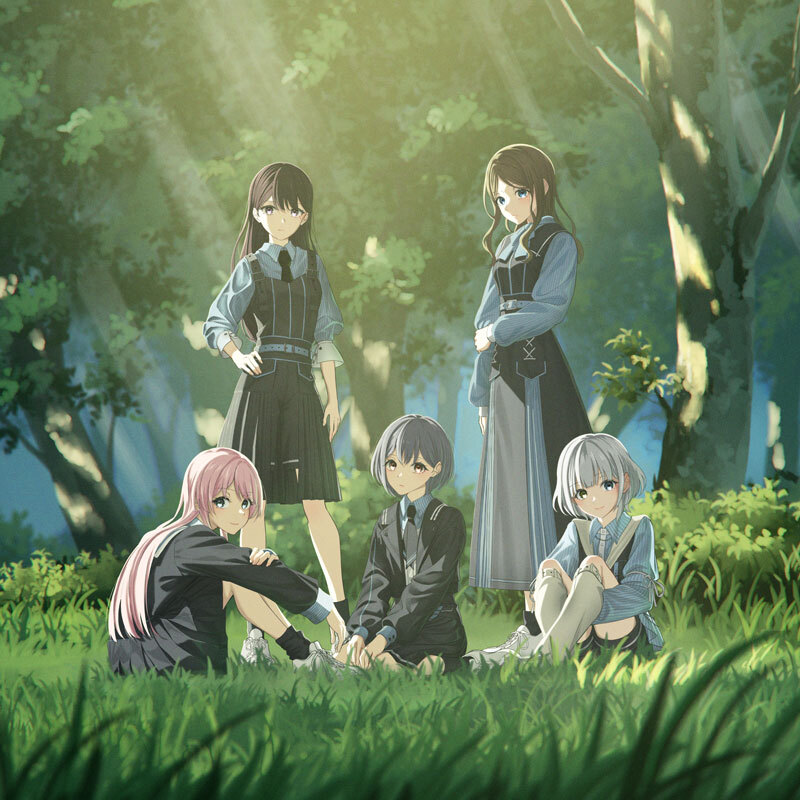 Safebooru - 5girls album cover bang dream! bang dream! it's mygo!!!!! black dress black hair ...