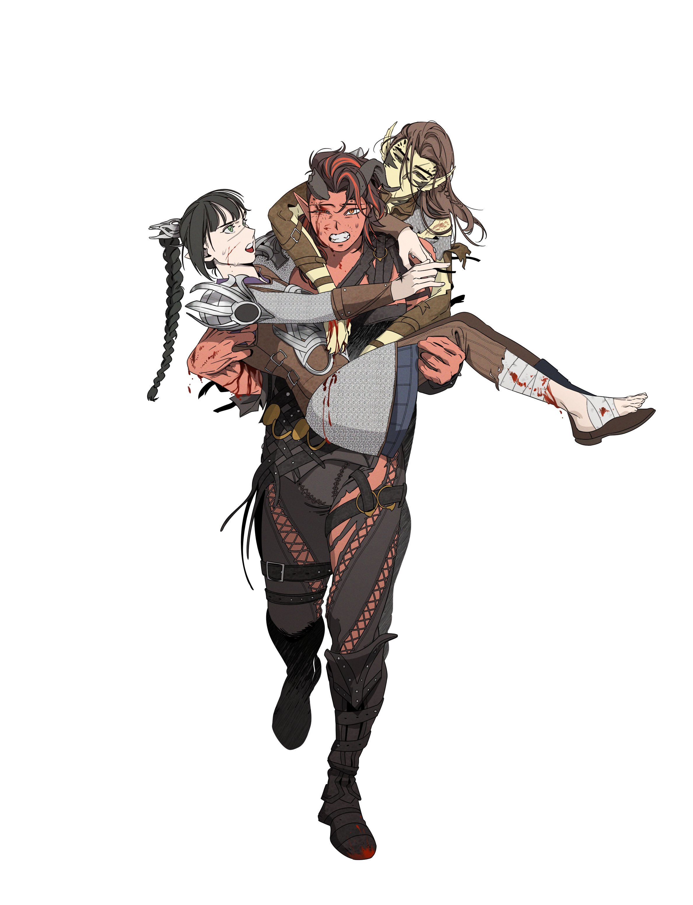 Safebooru - absurdres baldur's gate baldur's gate 3 bandaged leg ...