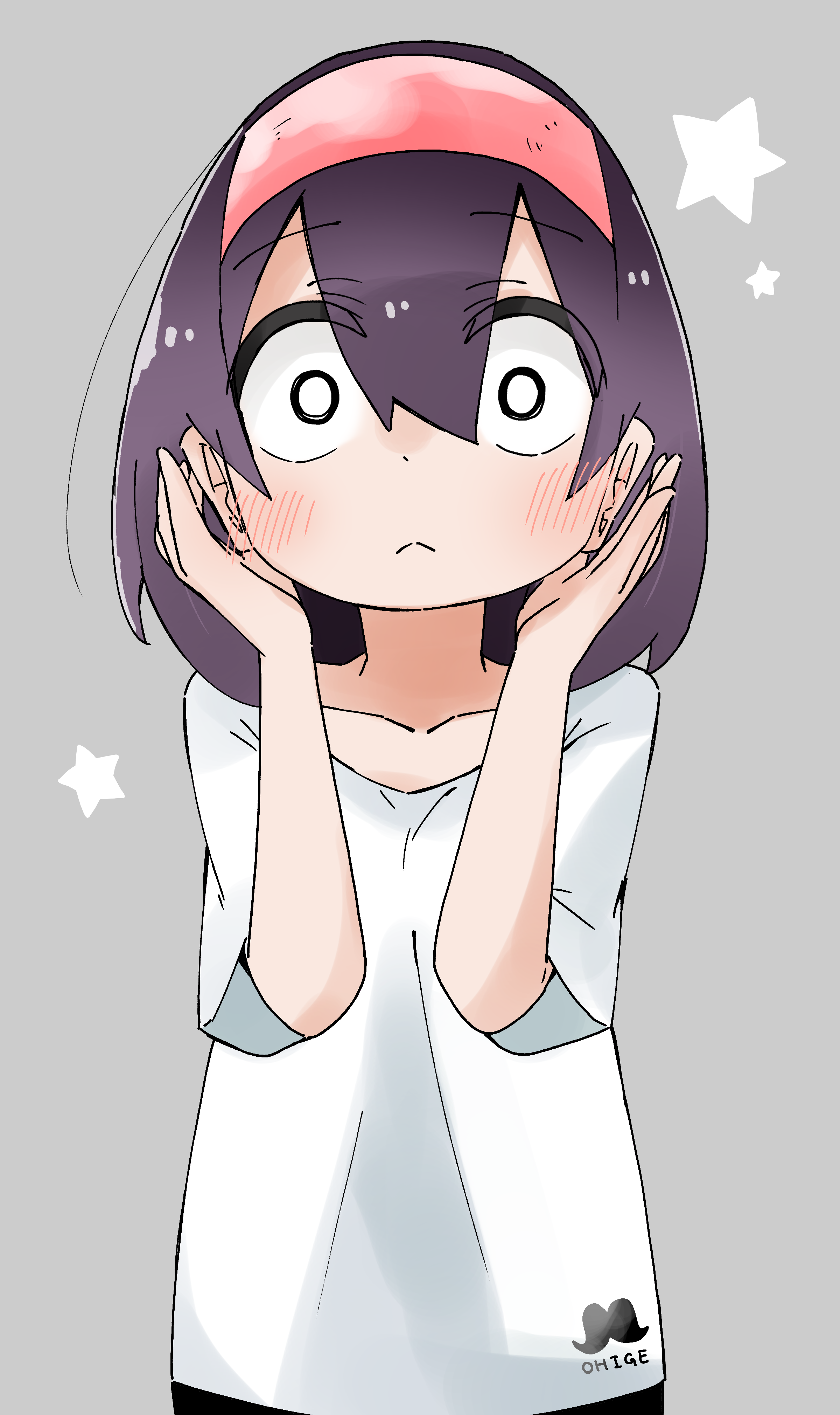 Safebooru - 1girl absurdres alternate hairstyle black hair blush closed mouth collarbone eyes ...