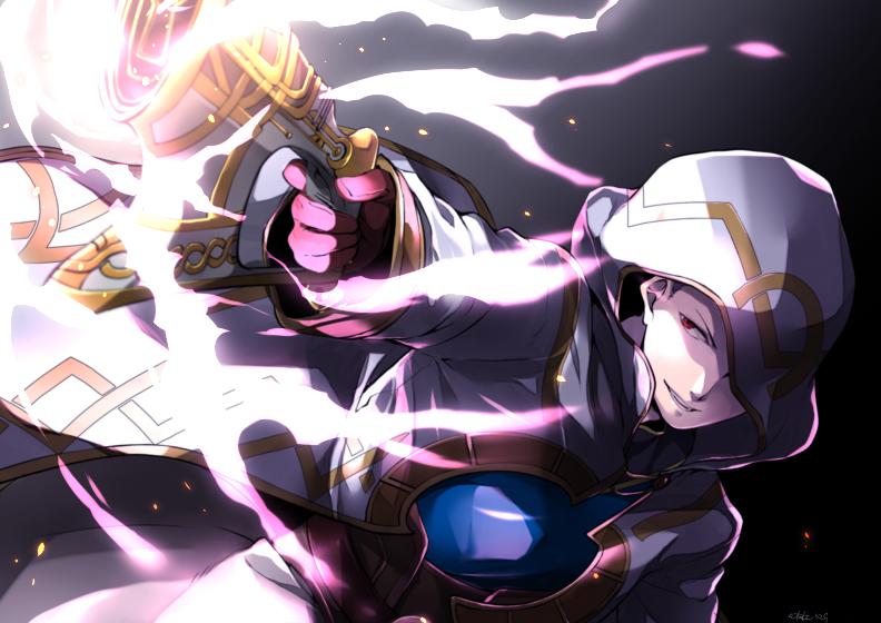 Safebooru - aiming ataka takeru cloak energy fire emblem fire emblem ...