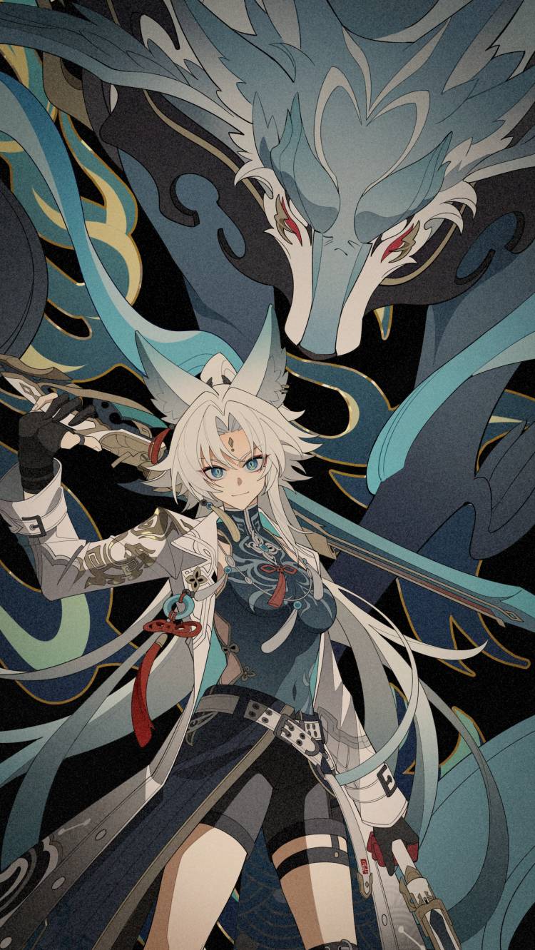 Safebooru - 1girl animal ear fluff animal ears beads belt black ...