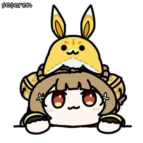 Safebooru - 1girl animated gif seseren smile stuffed toy | 4315041