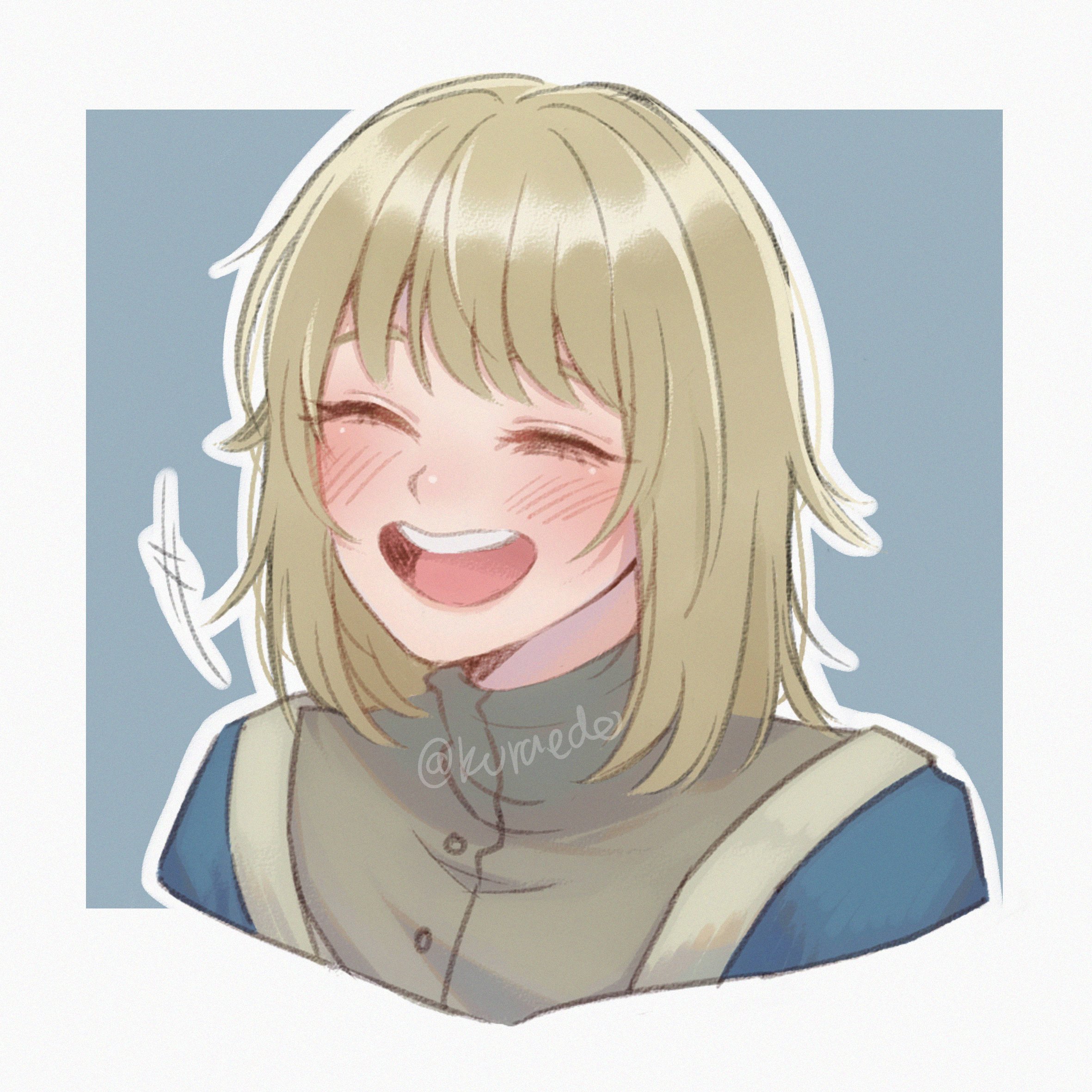 Safebooru - 1girl blonde hair blush closed eyes commentary cropped ...