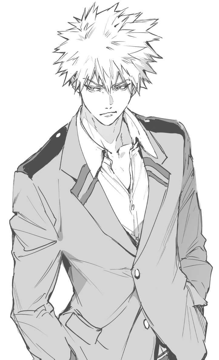 Safebooru - 1boy bakugou katsuki blazer boku no hero academia buttons ...
