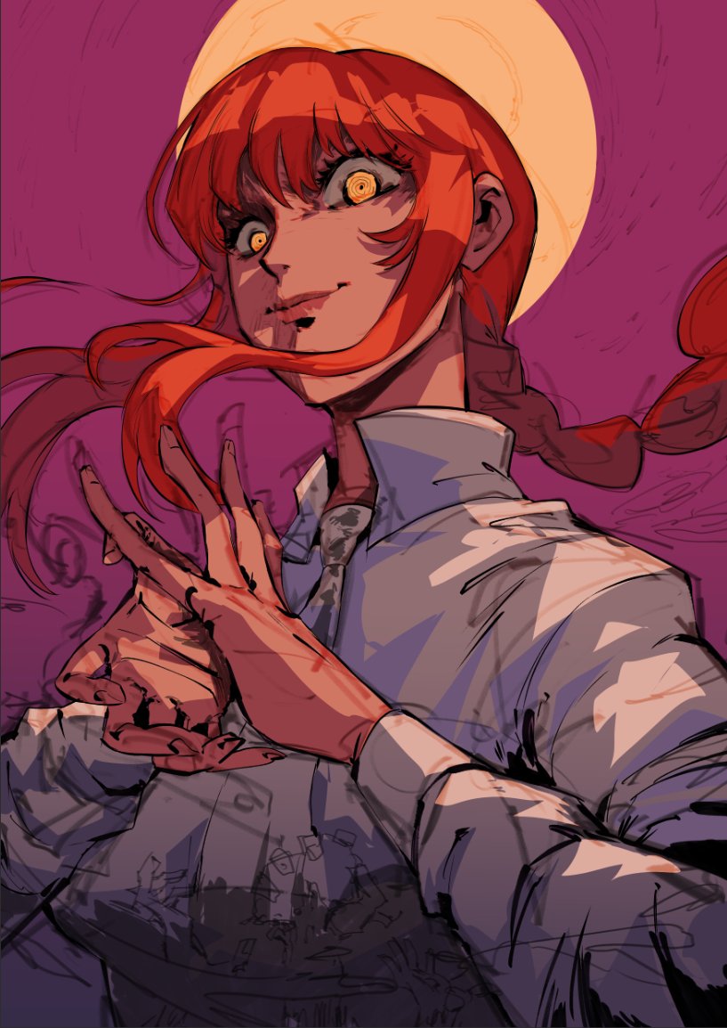 Safebooru - 1girl braid braided ponytail breasts chainsaw man closed ...