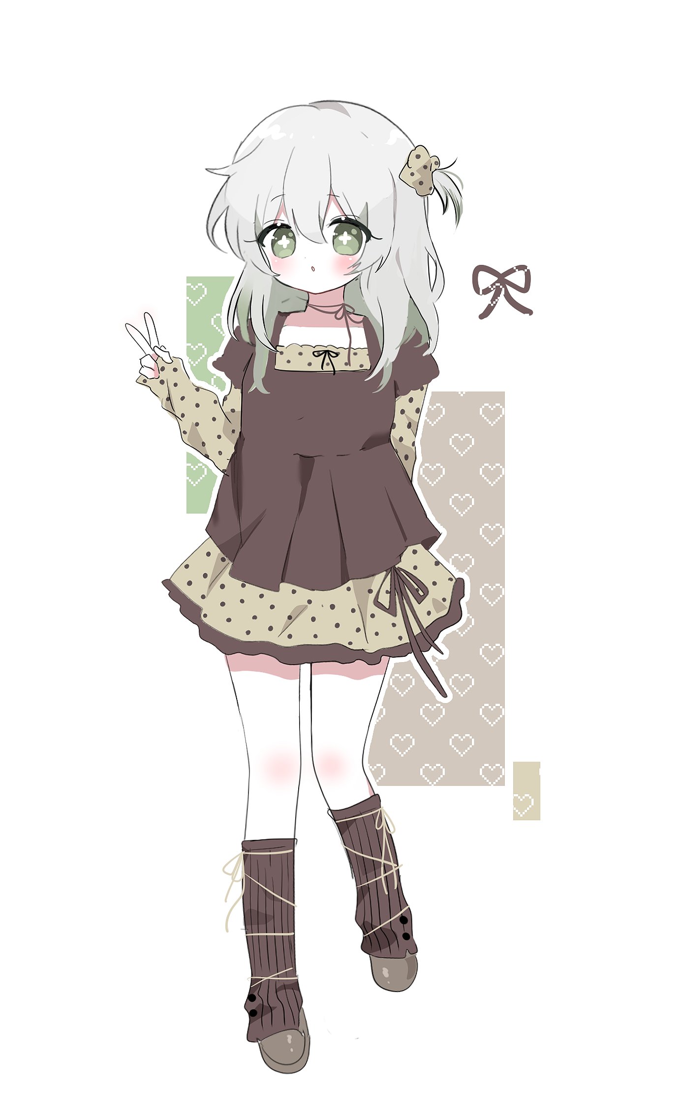 Safebooru - 1girl 52601i alternate costume arm behind back blush brown ...