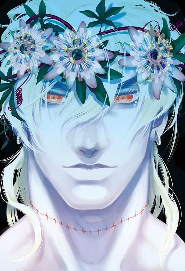 Safebooru - 1boy blonde hair dio brando earrings head wreath jewelry ...