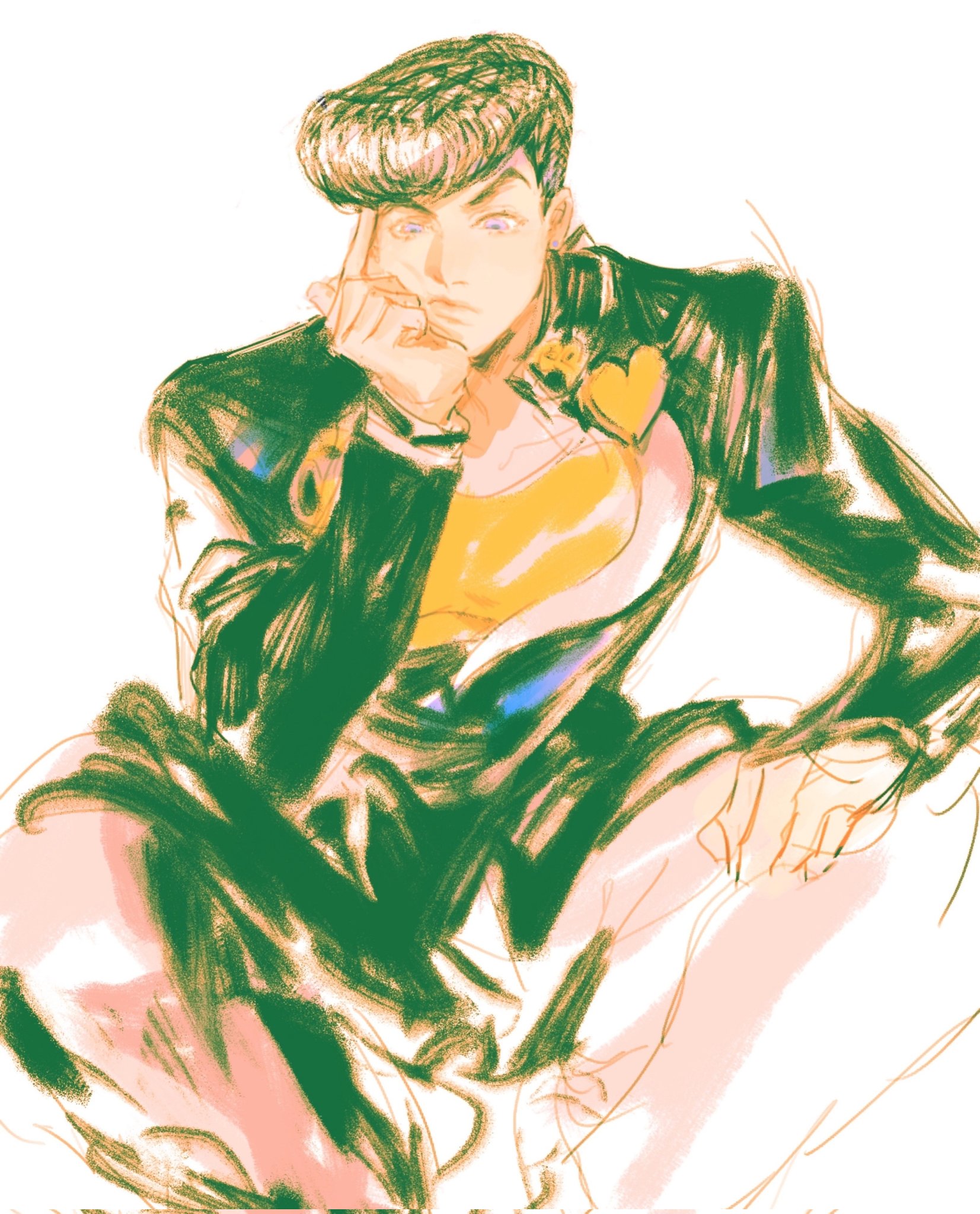 Safebooru - 1boy black hair blue eyes czyw diamond wa kudakenai ...