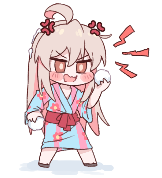 Safebooru 1girl Ahoge Anger Vein Angry Blush Stickers Brown Eyes 6593