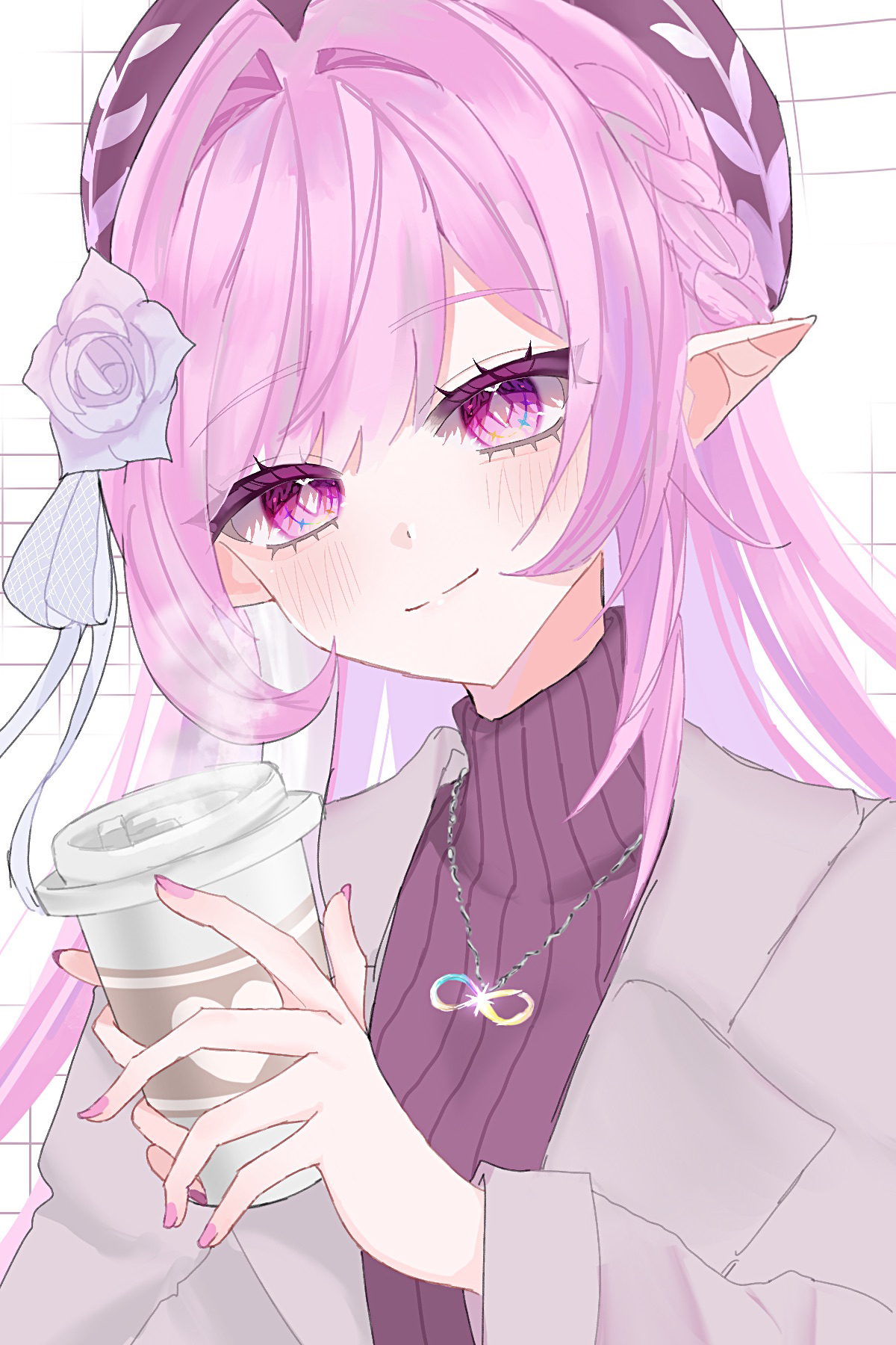 Safebooru - 0ninj1n 1girl alternate costume brown jacket closed mouth ...