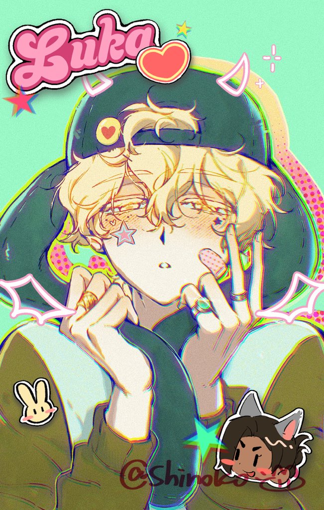 Safebooru - 1boy 1girl alien alien stage animal hat backwards hat ...