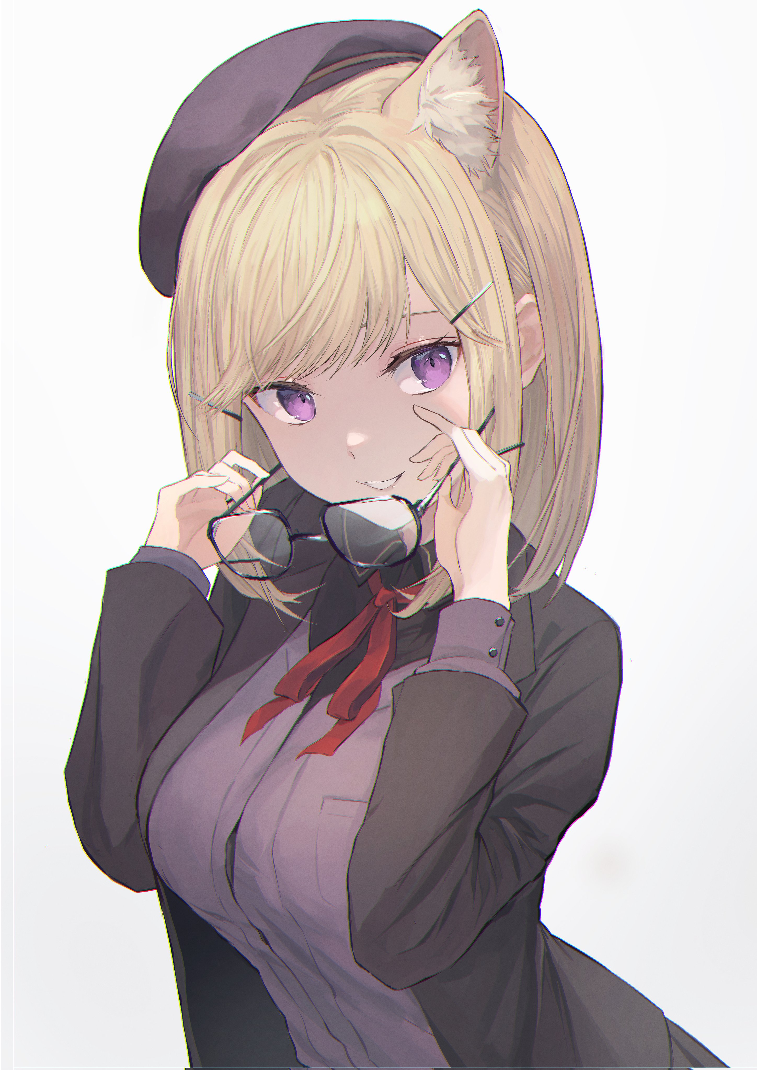 Safebooru - 1girl 99noe honoka absurdres alternate costume animal ear fluff animal ears ...