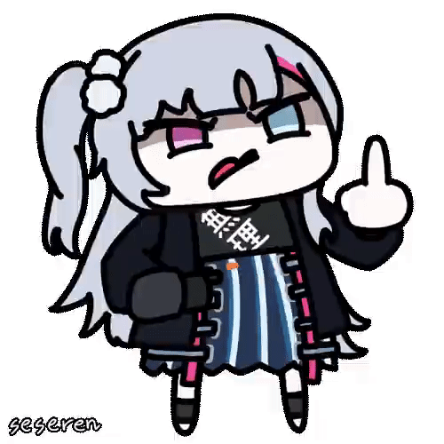 Safebooru 1girl Angry Animated Girls Frontline Heterochromia Long