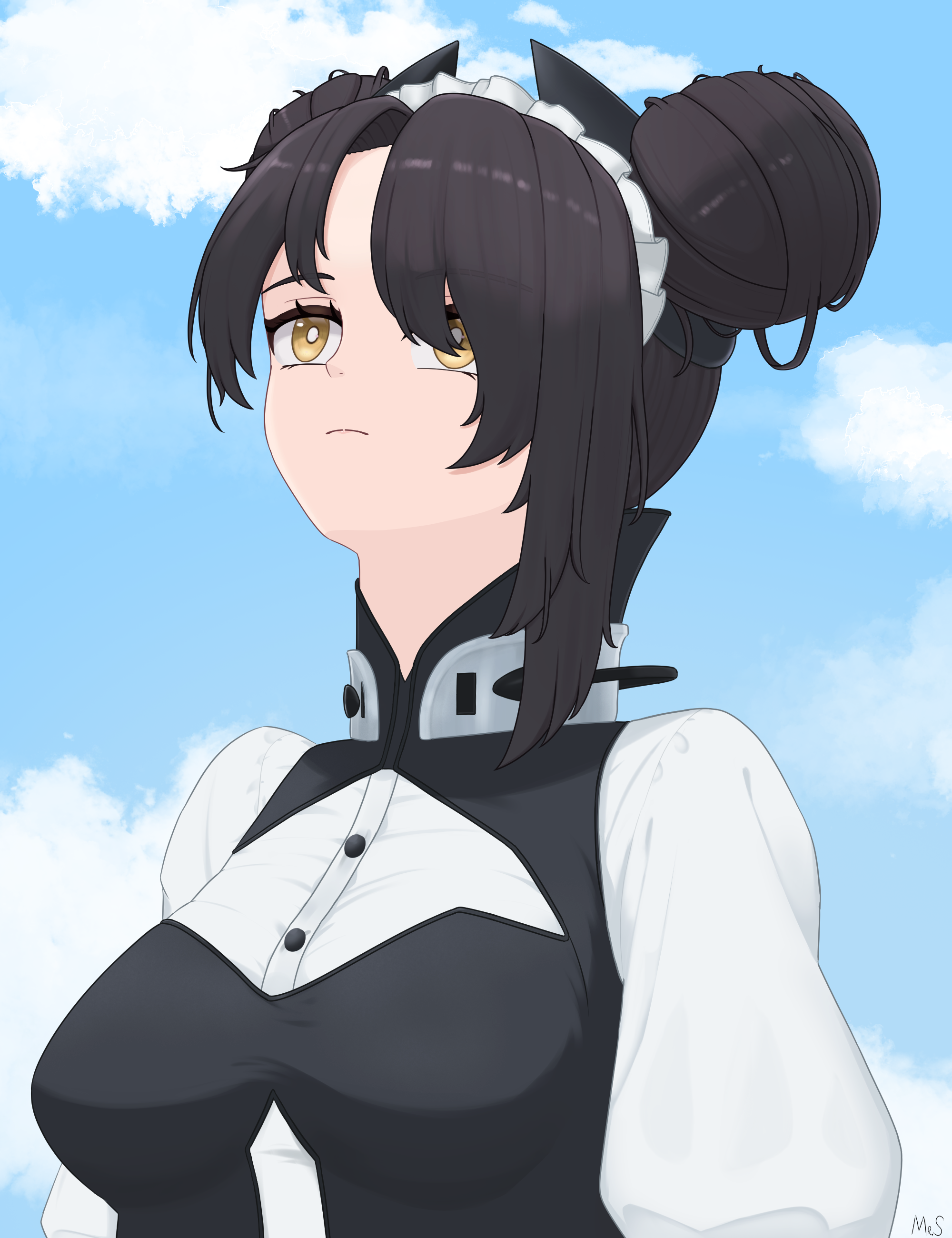 Safebooru - 1girl absurdres agent (girls' frontline) black hair black ...