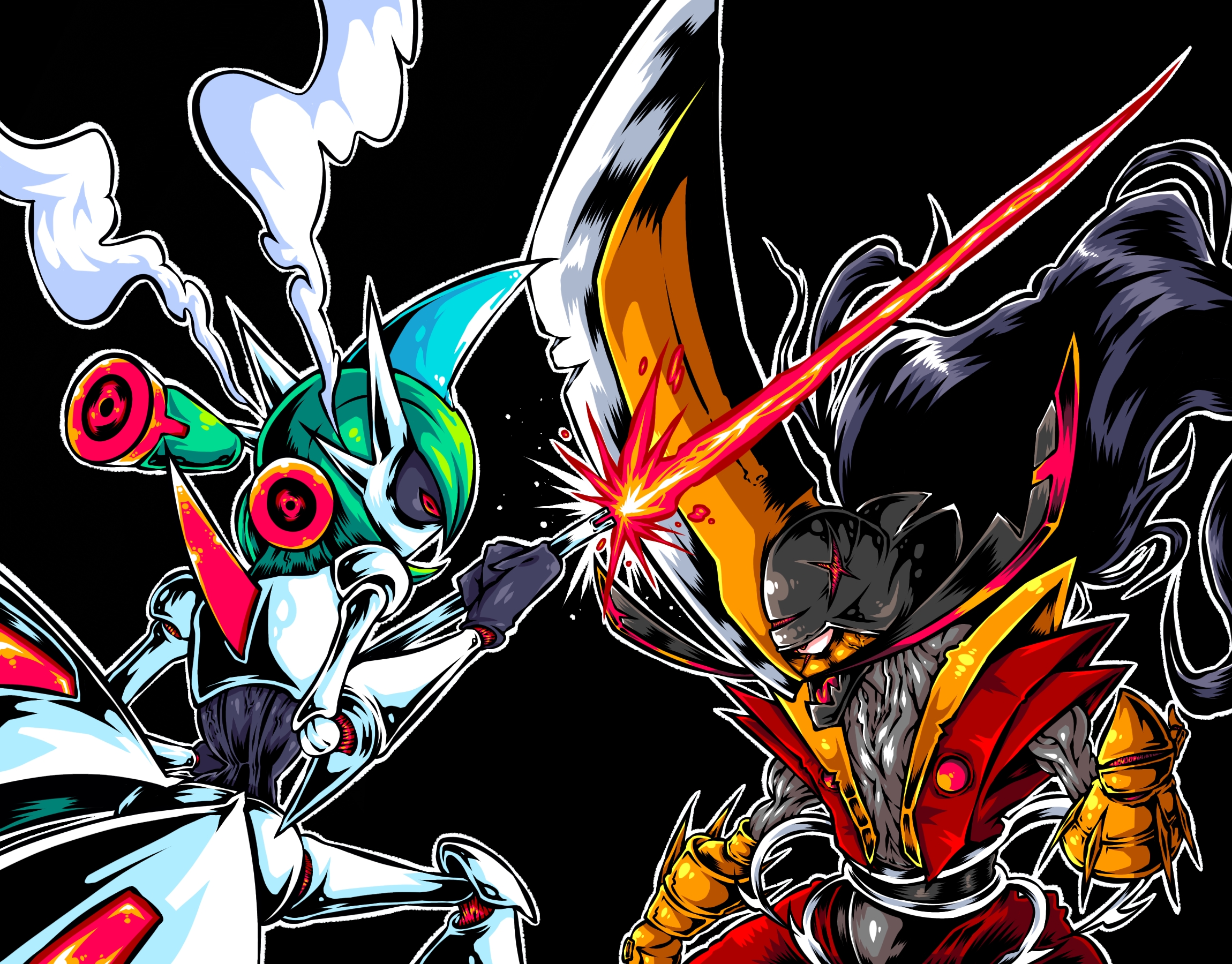 Safebooru - bidul (bidul72476120) black background black hair black ...