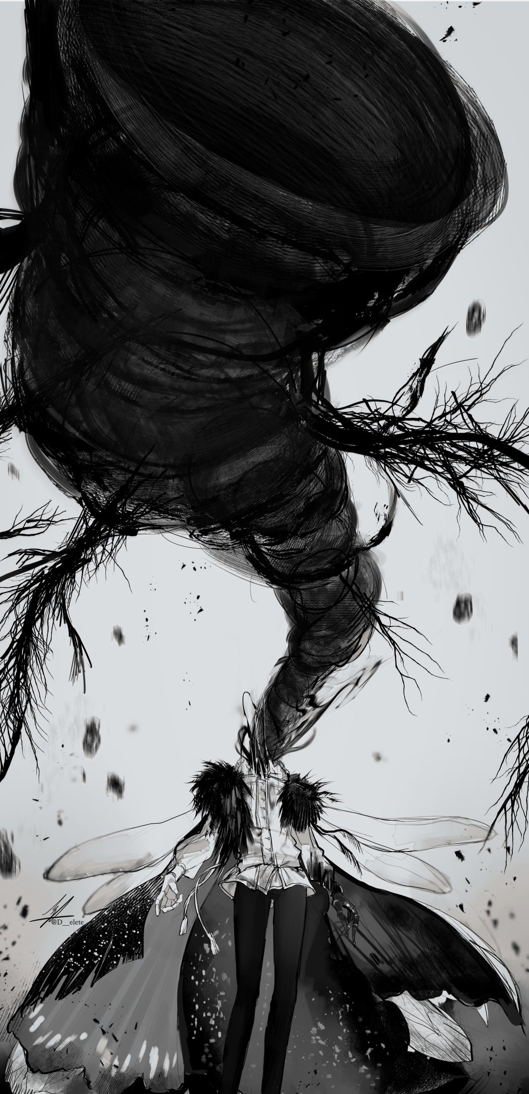 Safebooru - 1boy au (d elete) cape claws darkness debris fate/grand ...
