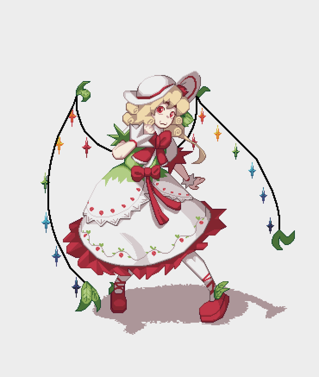 Safebooru - :3 alternate design alternate hairstyle blonde hair bow ...