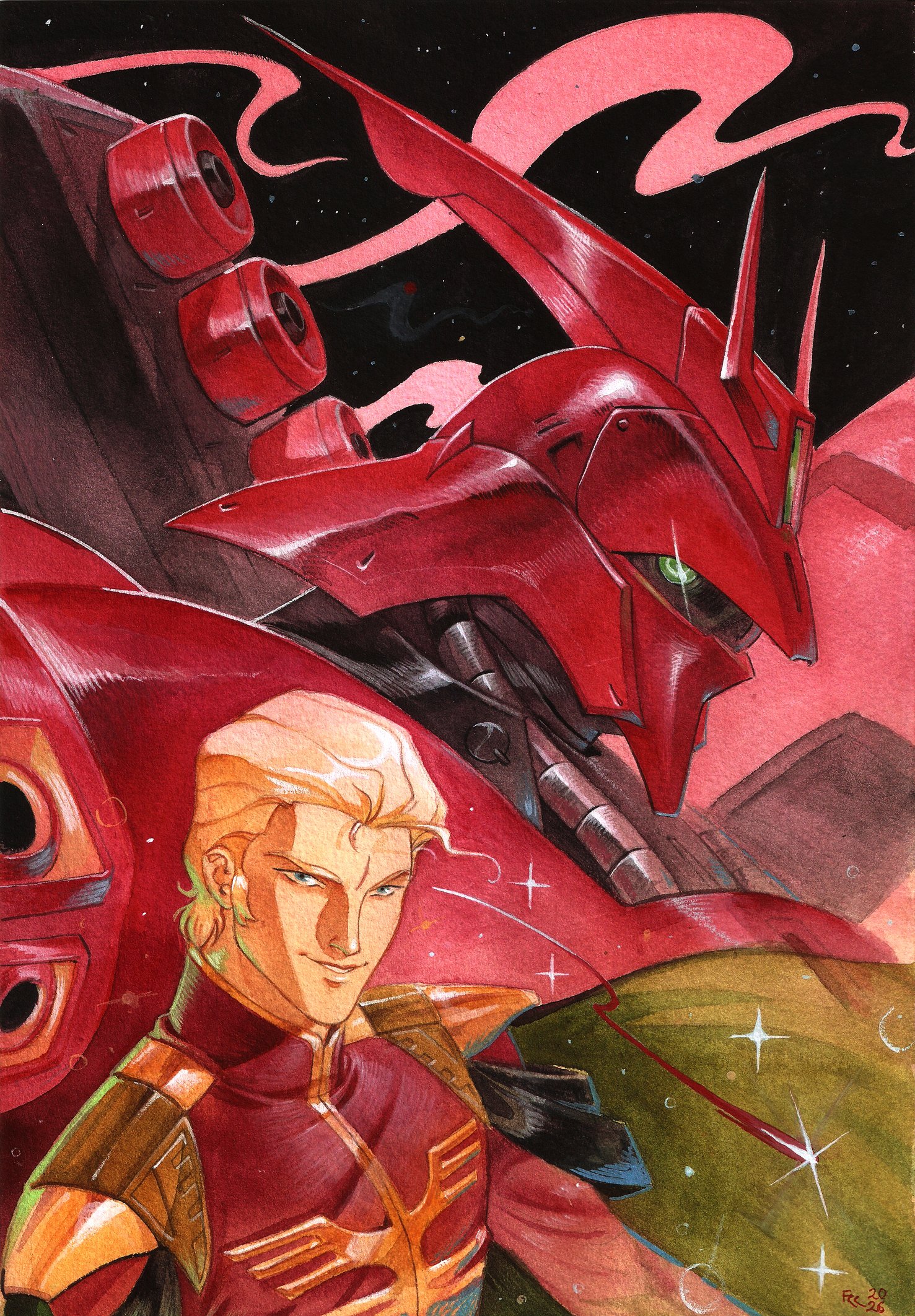 Safebooru - 1boy blonde hair blue eyes char's counterattack char ...